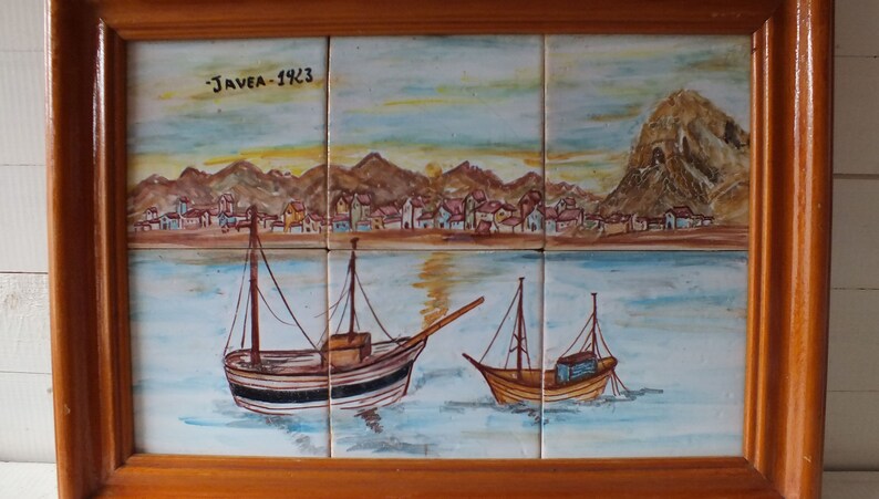 Antique Ceramic Tiles Mural Original Spanish Wall Ceramic Tiles Panel ...