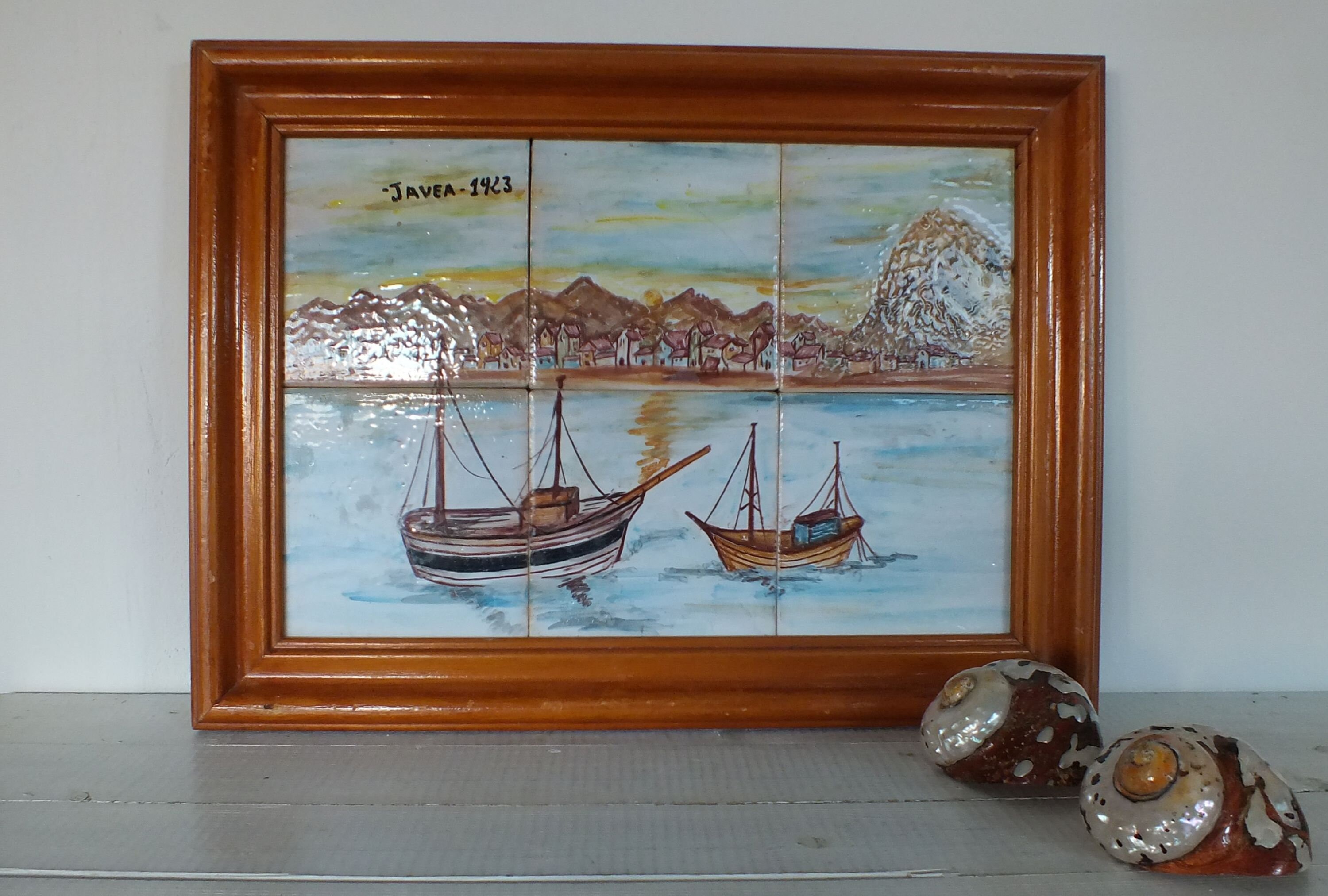 Antique Ceramic Tiles Mural Original Spanish Wall Ceramic Tiles Panel ...