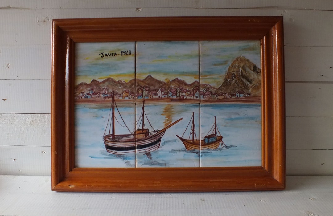 Antique Ceramic Tiles Mural Original Spanish Wall Ceramic Tiles Panel ...