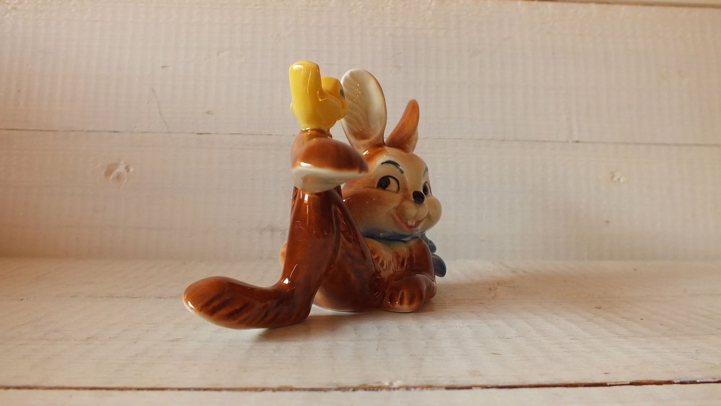 Vintage Goebel Rabbit With Bird Porcelain Figure Goebel West - Etsy