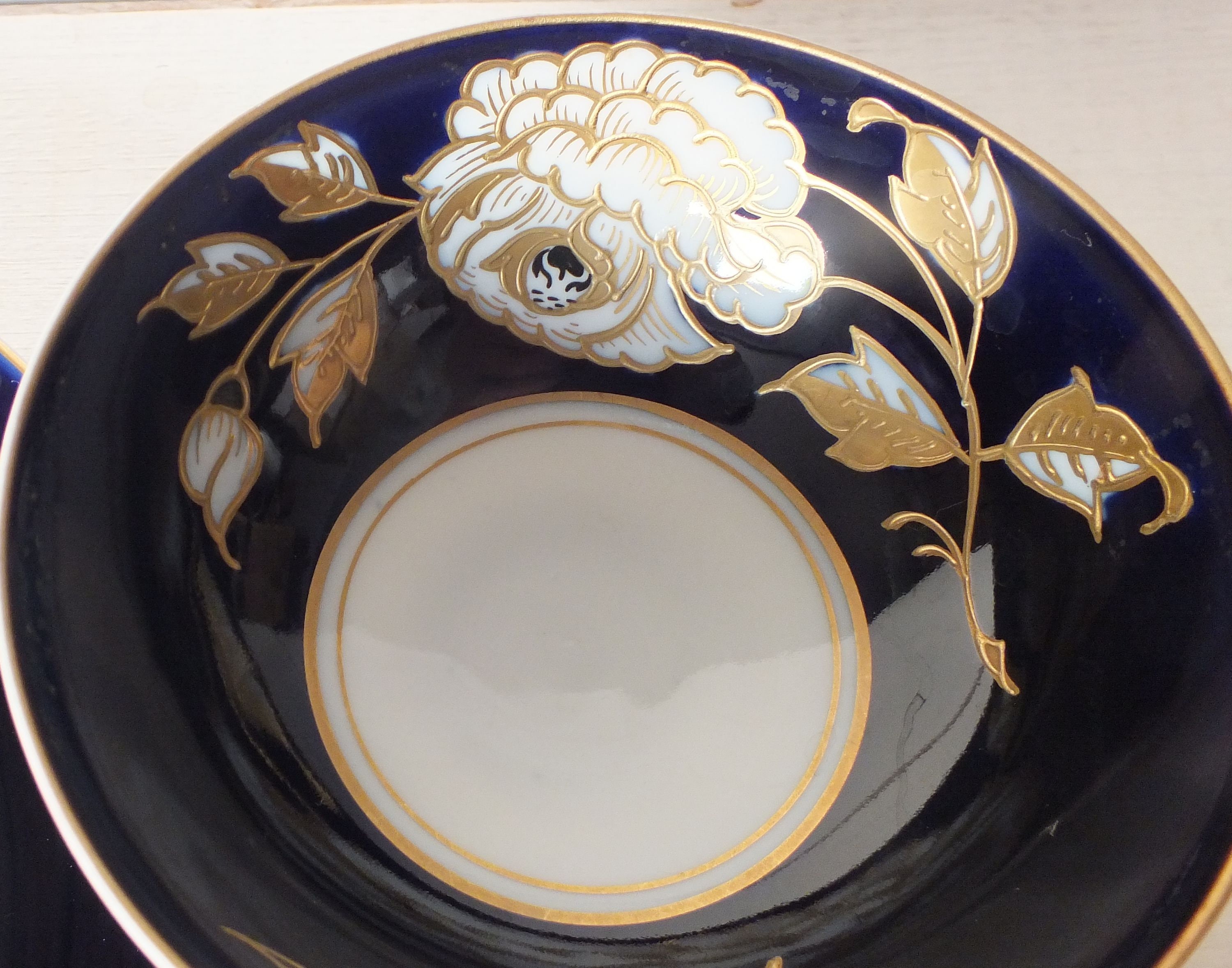 Echt Kobalt Wallendorf Breakfast Set No 1 Porcelain Cobalt Trio Germany ...