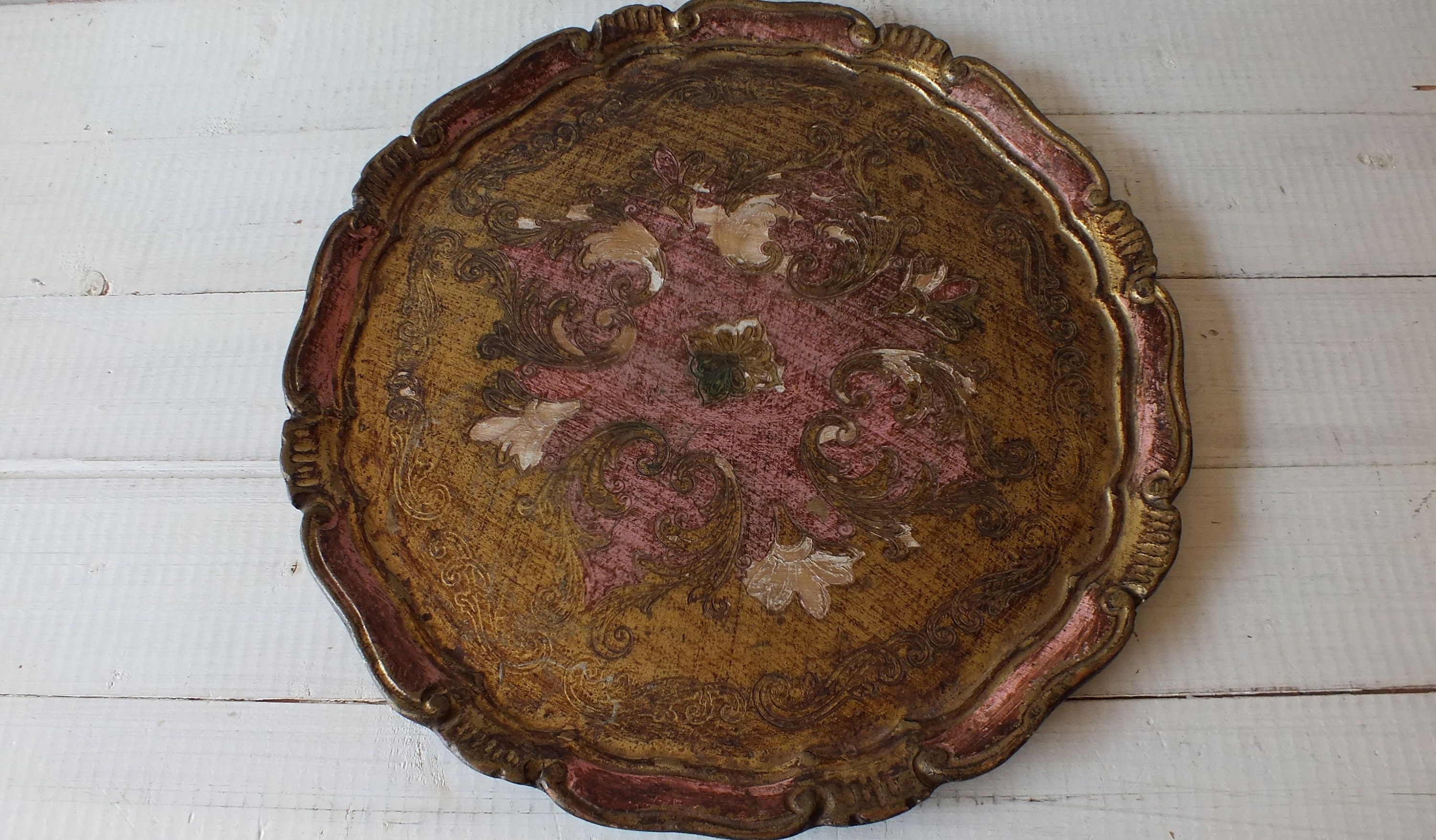 Wooden Florentine Trays - Italian Handpainted Trays - Florentine Trays ...