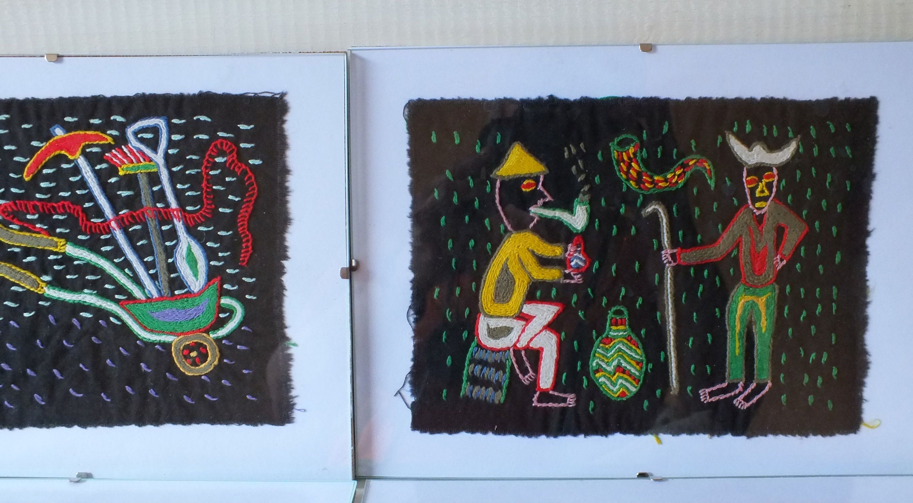 Vintage African Embroidery Folk Art African Gobelin - Etsy