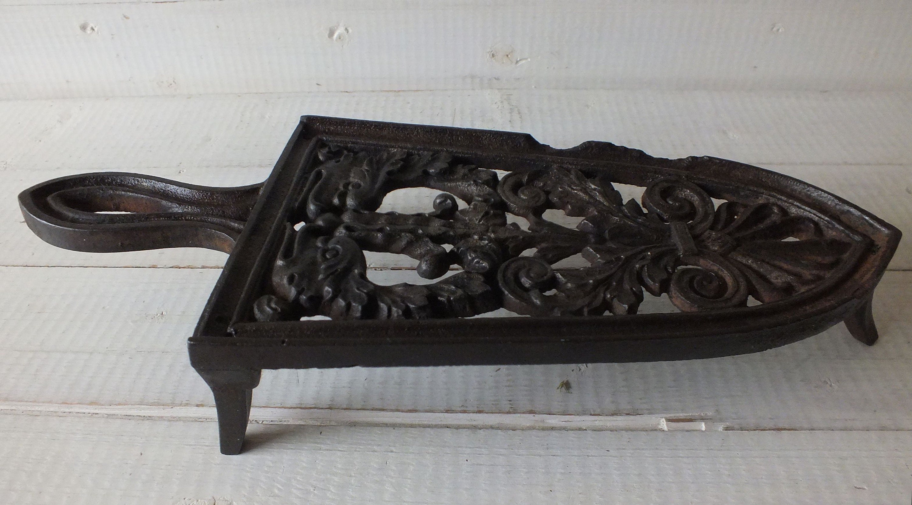 Antique Iron Footed Stand Rest for Ironing Board Cast Iron Stand Cast ...