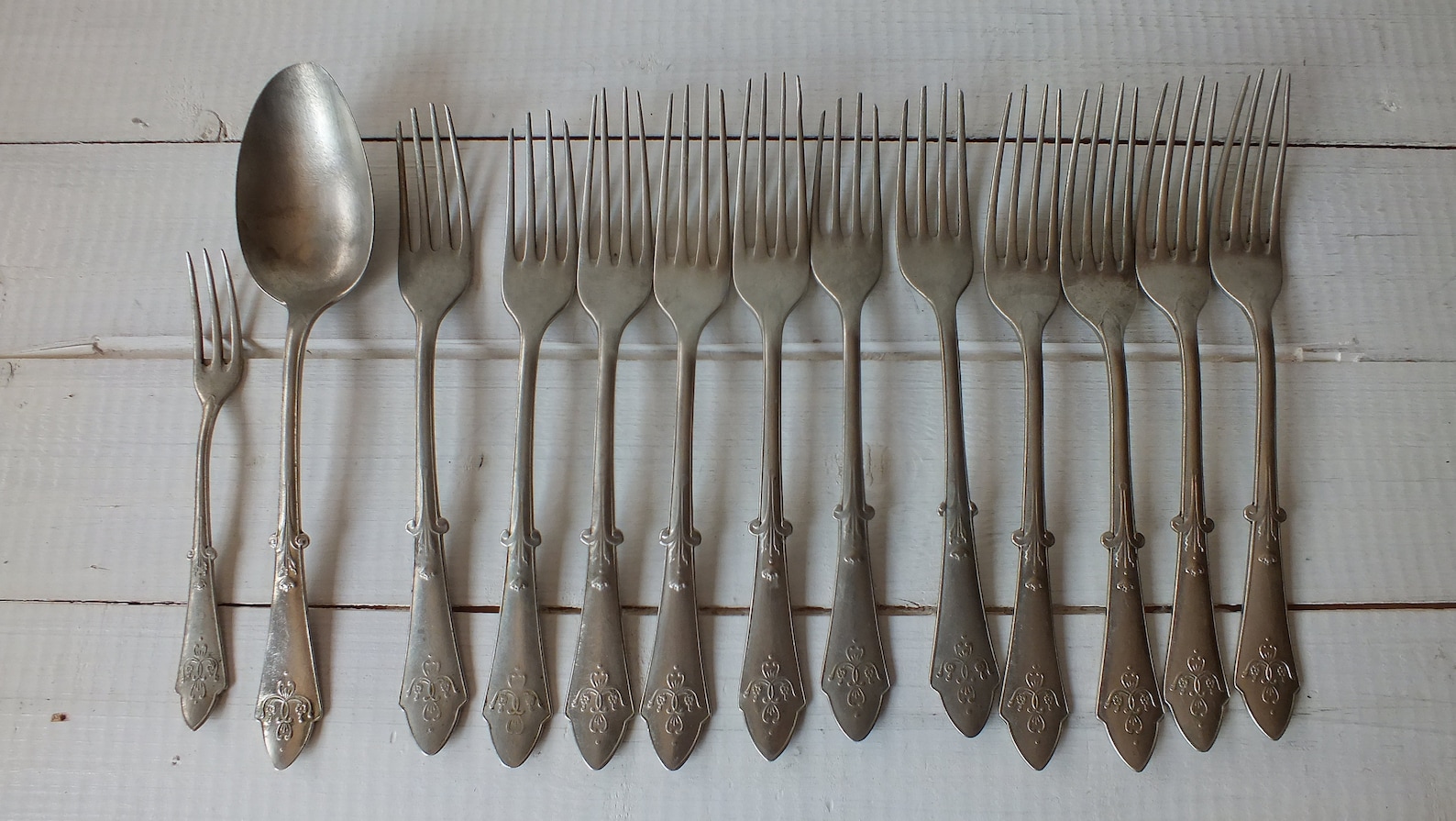 Antique Alpacca Wellner Cutlery - Clarfeld Alpacca Fork - Germany ...