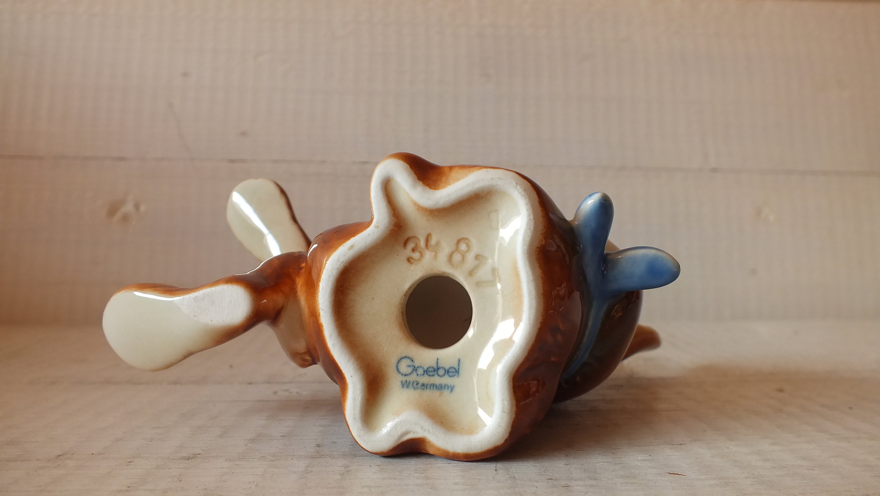 Vintage Goebel Rabbit With Bird - Porcelain Figure Goebel West Germany ...