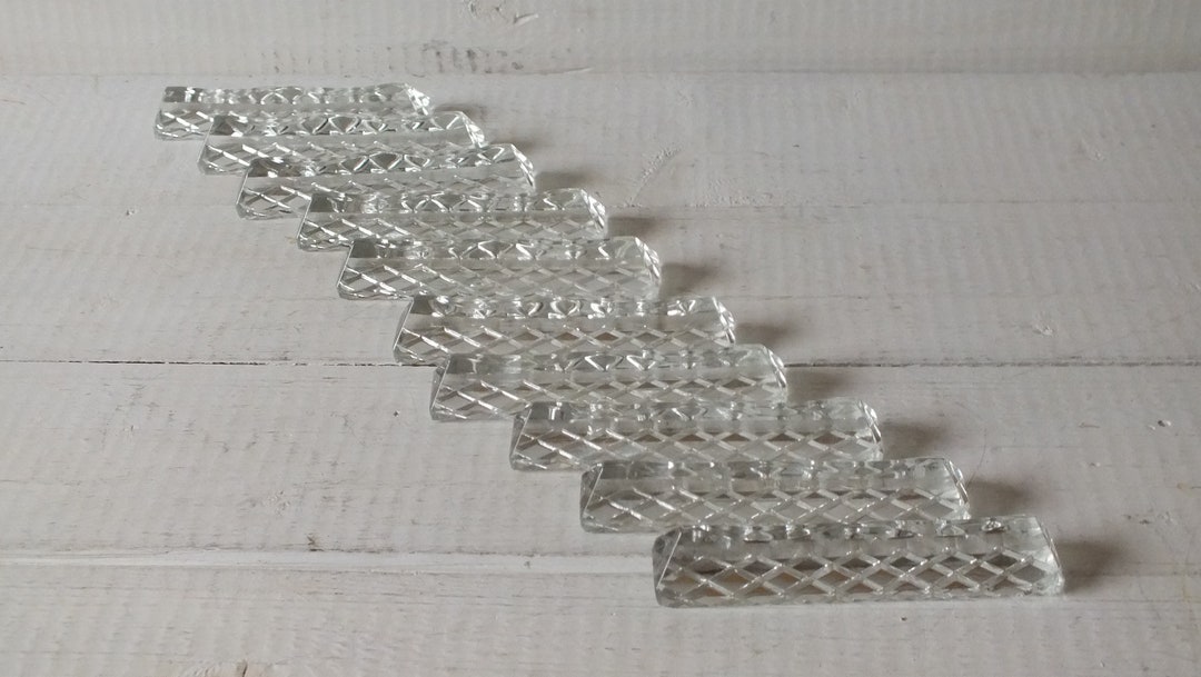 Knife Rest Crystal Set of 10 Crystal Knife Holders Ten Pieces Cutlery ...