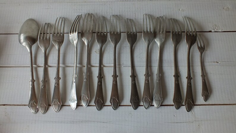 Antique Alpacca Wellner Cutlery Clarfeld Alpacca Fork - Etsy