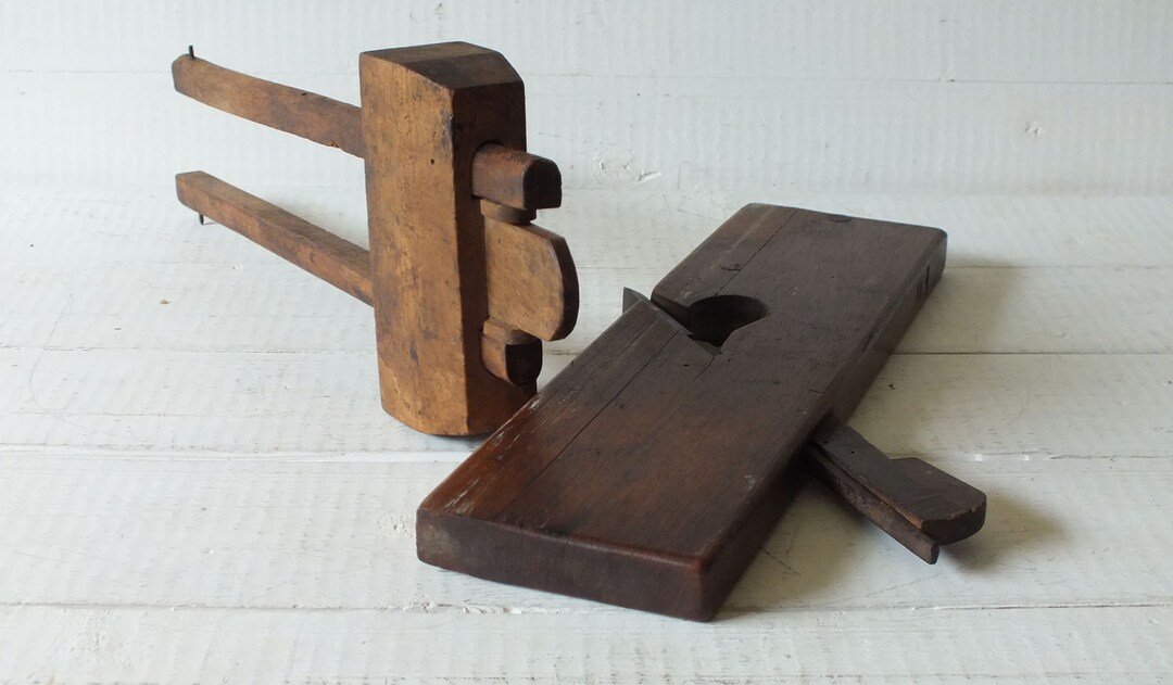 Antique Woodworking Planers FW and Wood Marker - Carpentry Wooden Hand ...