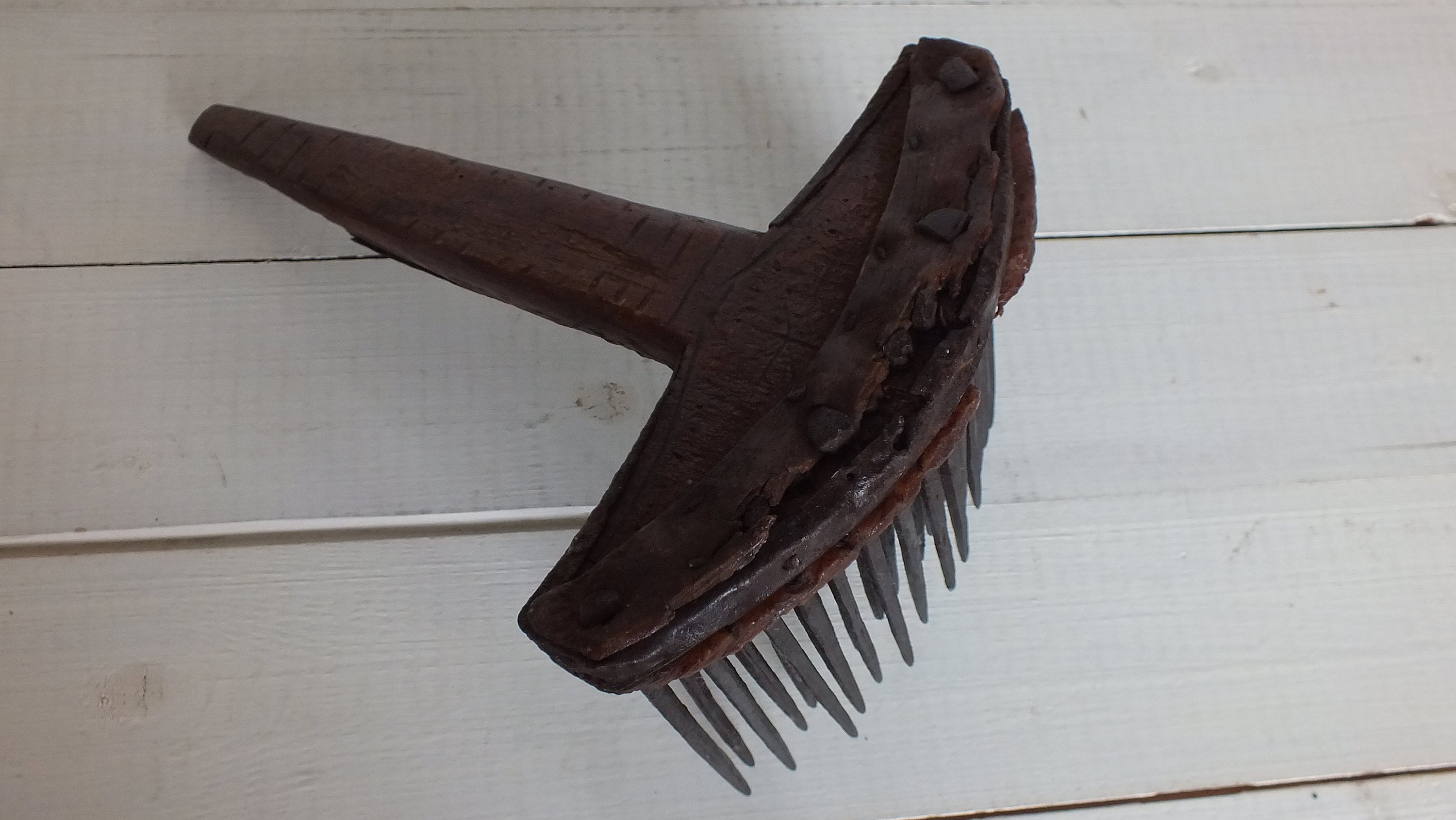 Antique Wool Comb - Rare Old Wool Tool - Ethnic Wooden Comb - Primitive ...