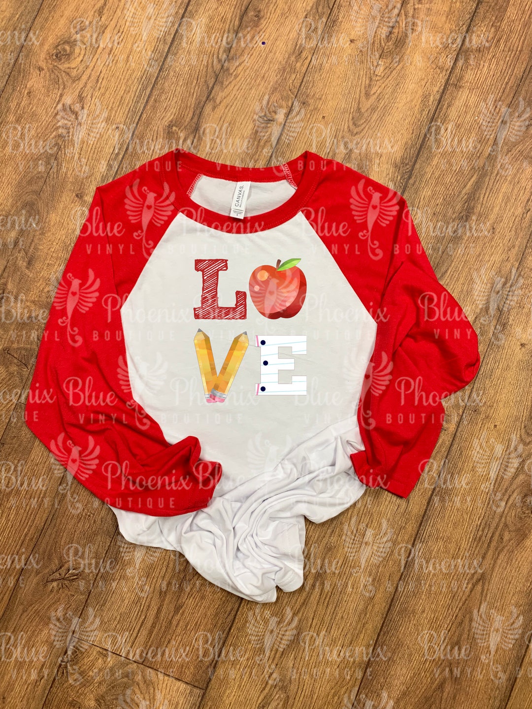 School Pencil Apple Notebook Paper Love Ready to Press Heat - Etsy