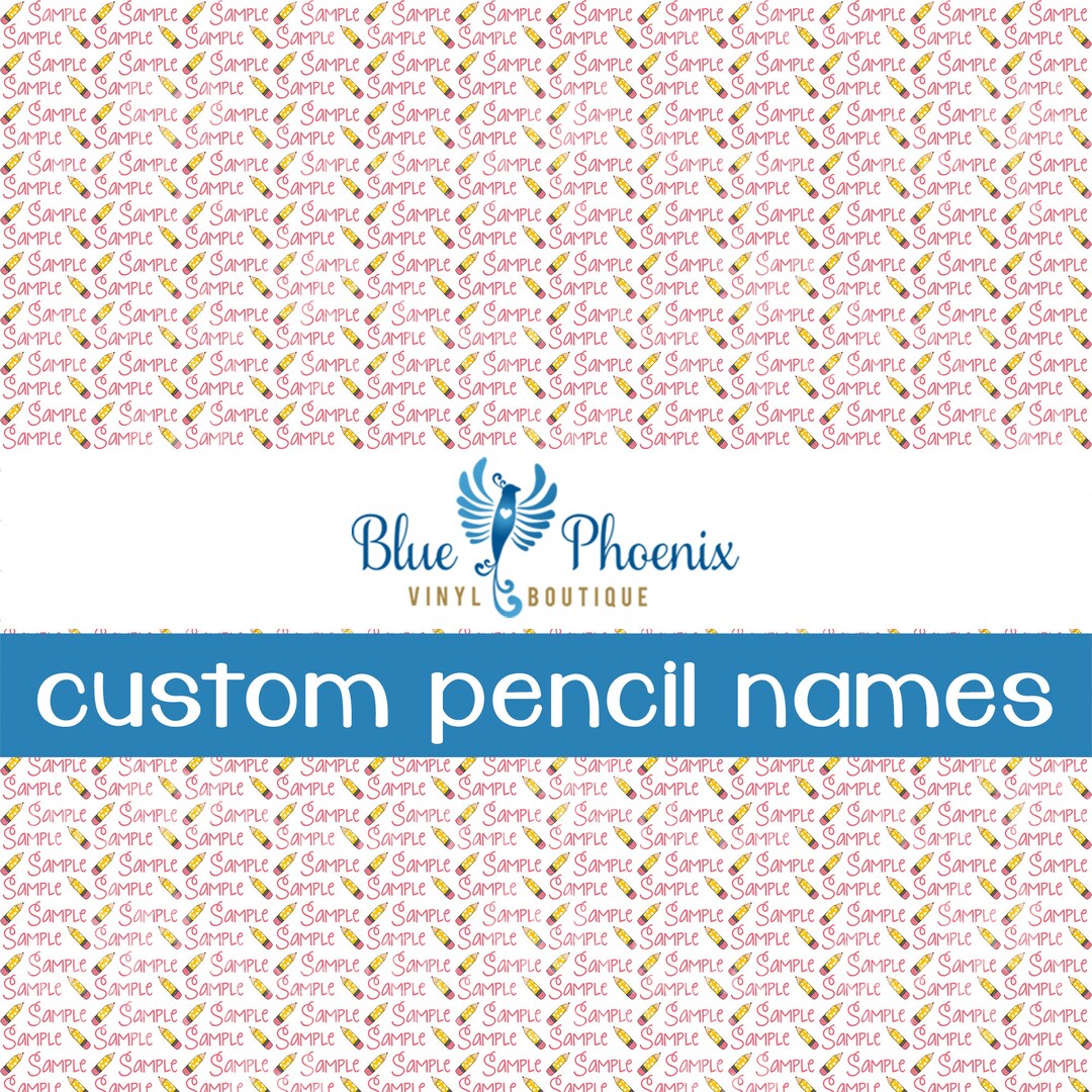 Custom Pencil Back to School With Name Faux Leather 12x12 - Etsy