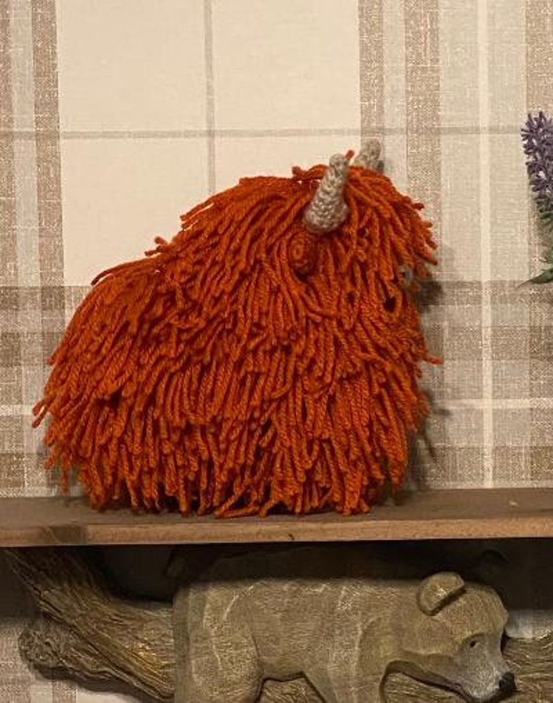 Miniature Highland Cow Crochet Pdf Pattern - Etsy