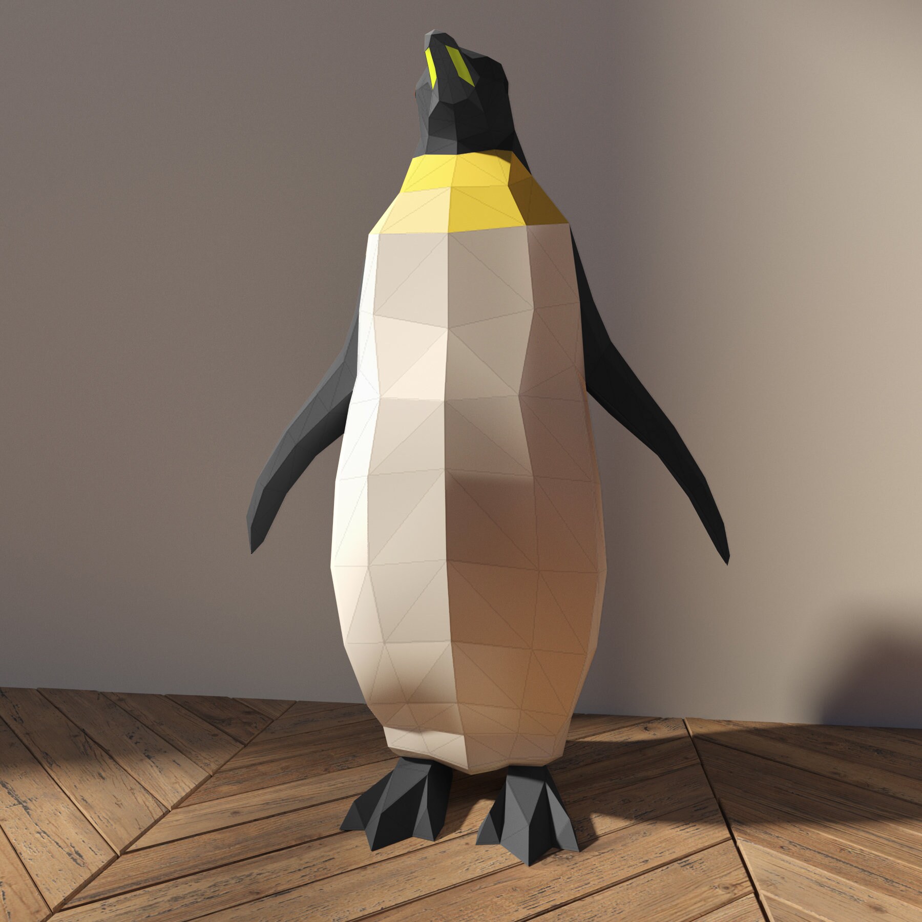 Penguin Paper Model Penguin Papercraft Penguin Paper 3d - Etsy