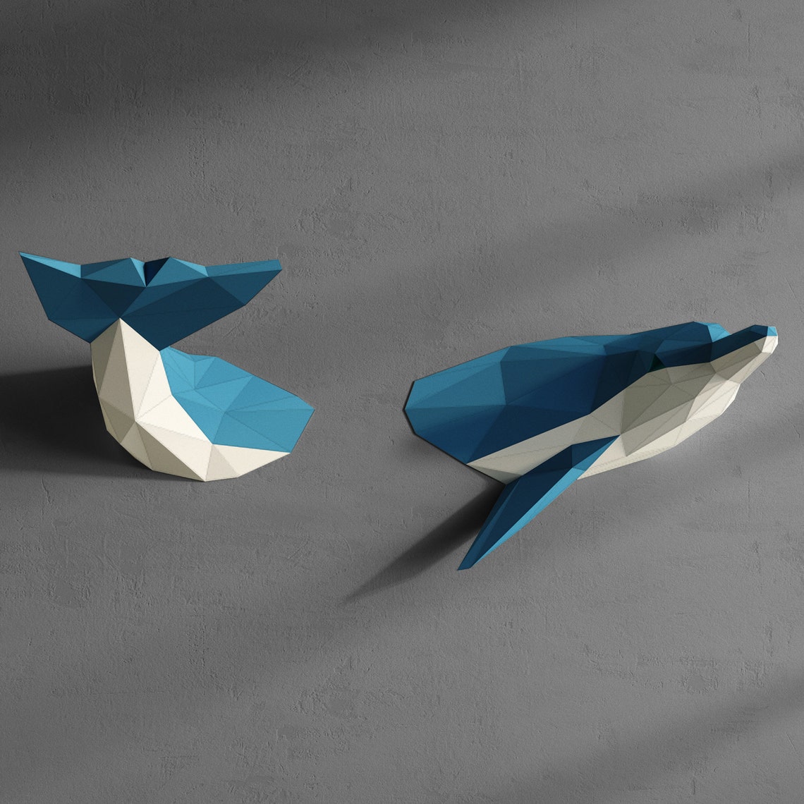 Dolphin Papercraft Trophy Papercraft Animals Low Poly - Etsy