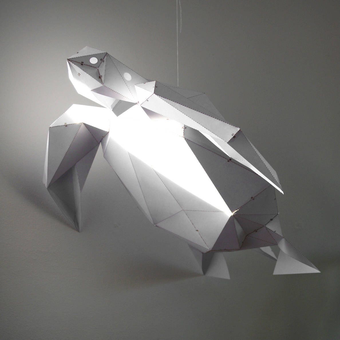 Pendant Sea Turtle 3d Papercraft Models DIY Paper Sculpture - Etsy