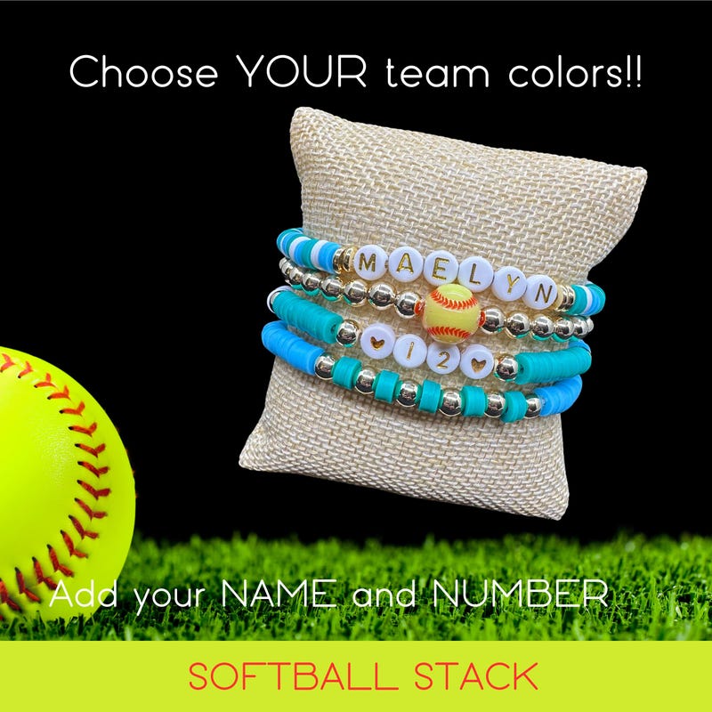Softball Bracelets - Etsy