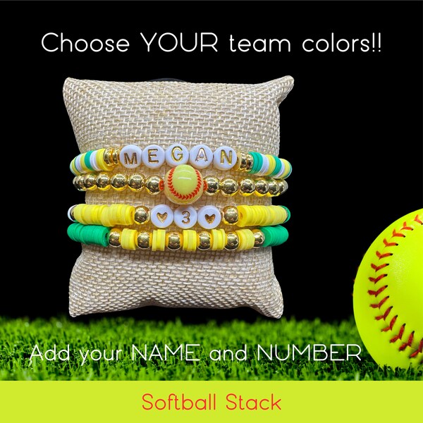 Softball Bracelets - Etsy