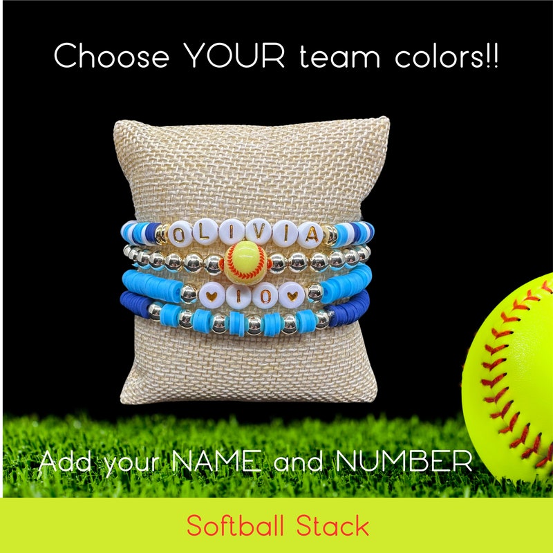 Softball Bracelet - Etsy