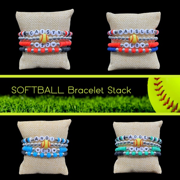 Softball Bracelets - Etsy