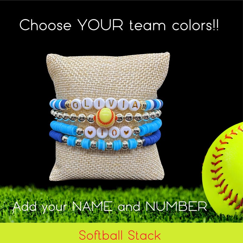 Softball Bracelets - Etsy