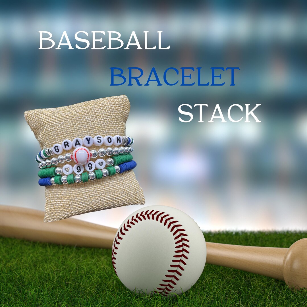Mom Baseball Bracelets | Personalized Name Bracelets|baseball Bracelets ...