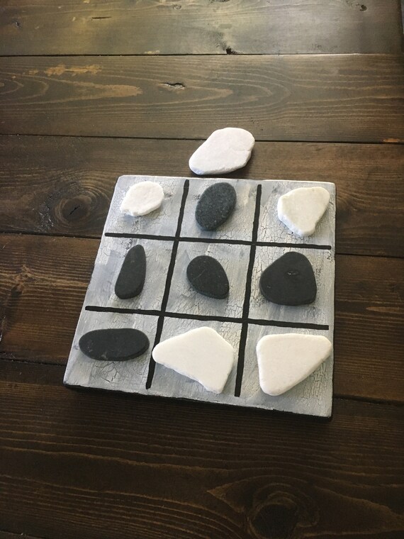 Tic Tac Toe Game 9x9 Square Hand Painted Board Game - Etsy