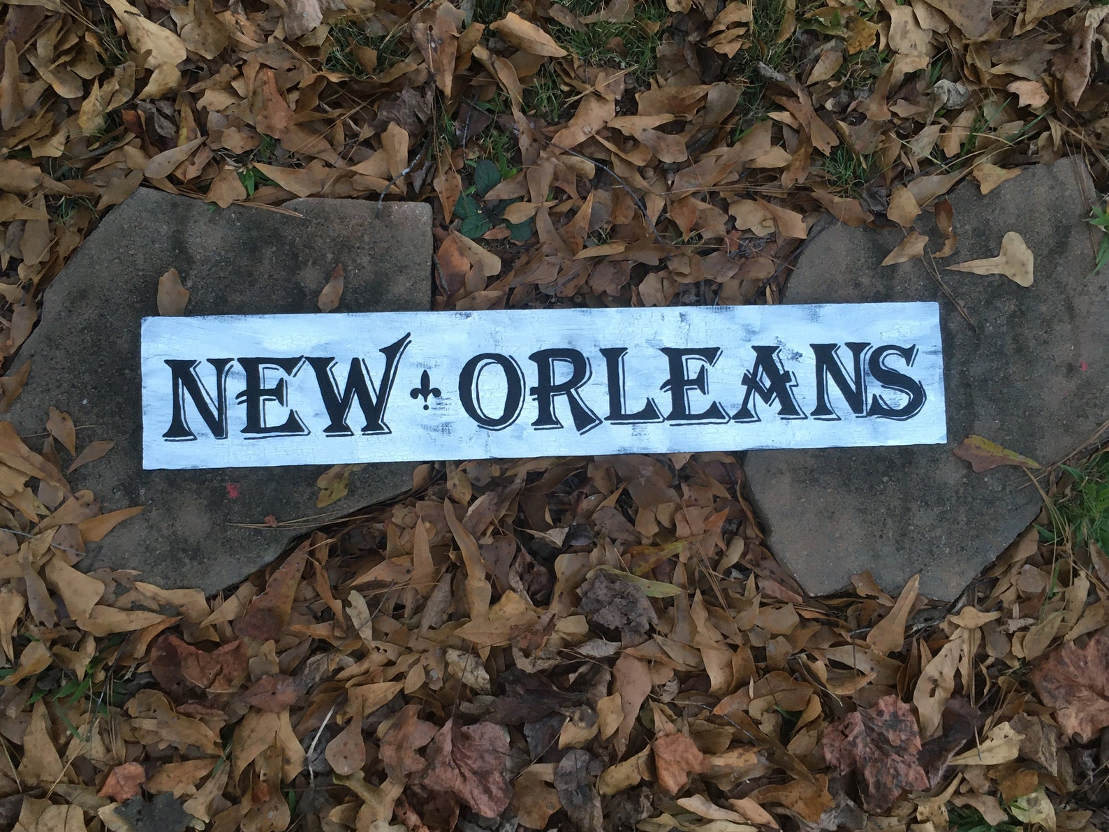 New Orleans 30" Hand Painted Wooden Sign - Etsy