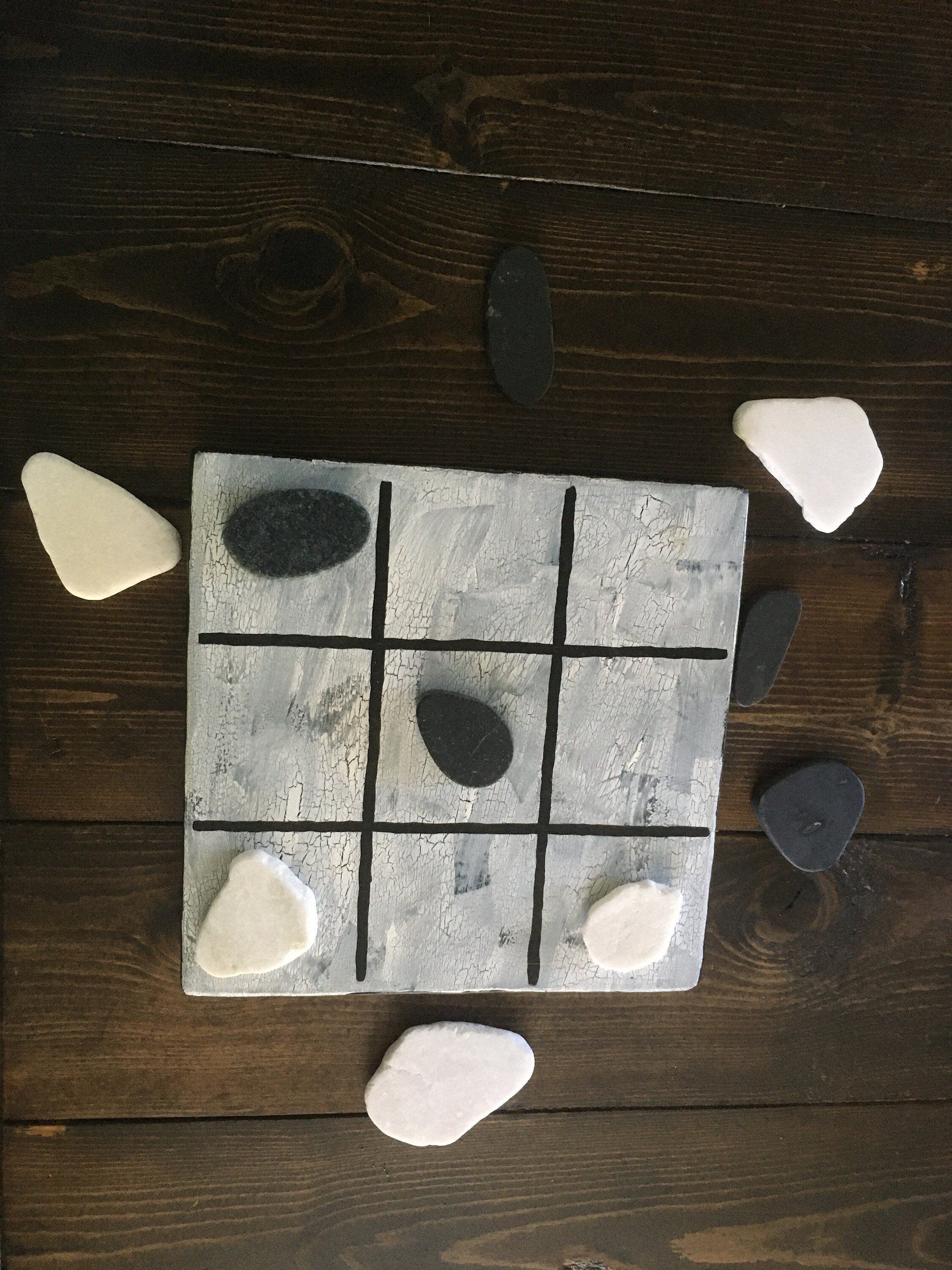 Tic Tac Toe Game 9x9 Square Hand Painted Board Game - Etsy