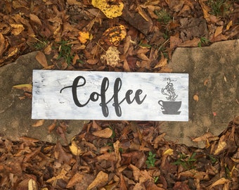 Coffee 30 Hand Painted Wooden Sign - Etsy