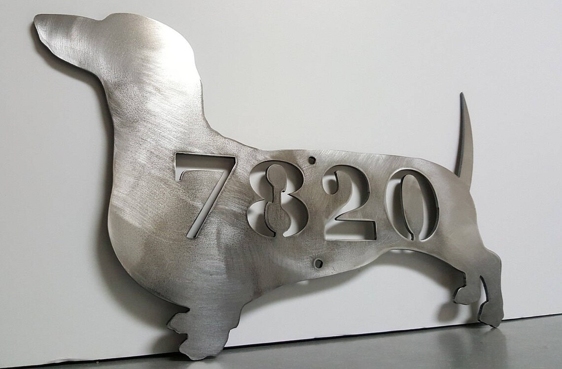 Dachshund Metal Wall or Yard Art Customize Heart or Add - Etsy