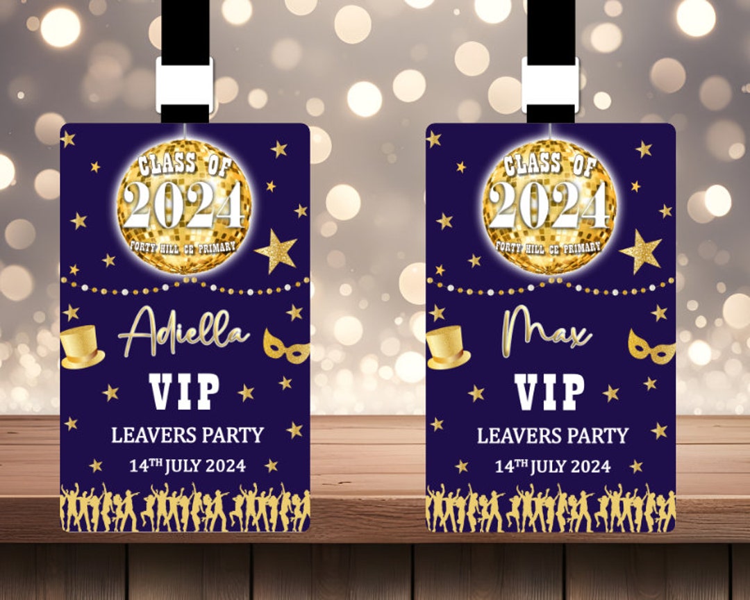 School Leavers 2024 Lanyards Leavers Passes End of Year Pass School ...