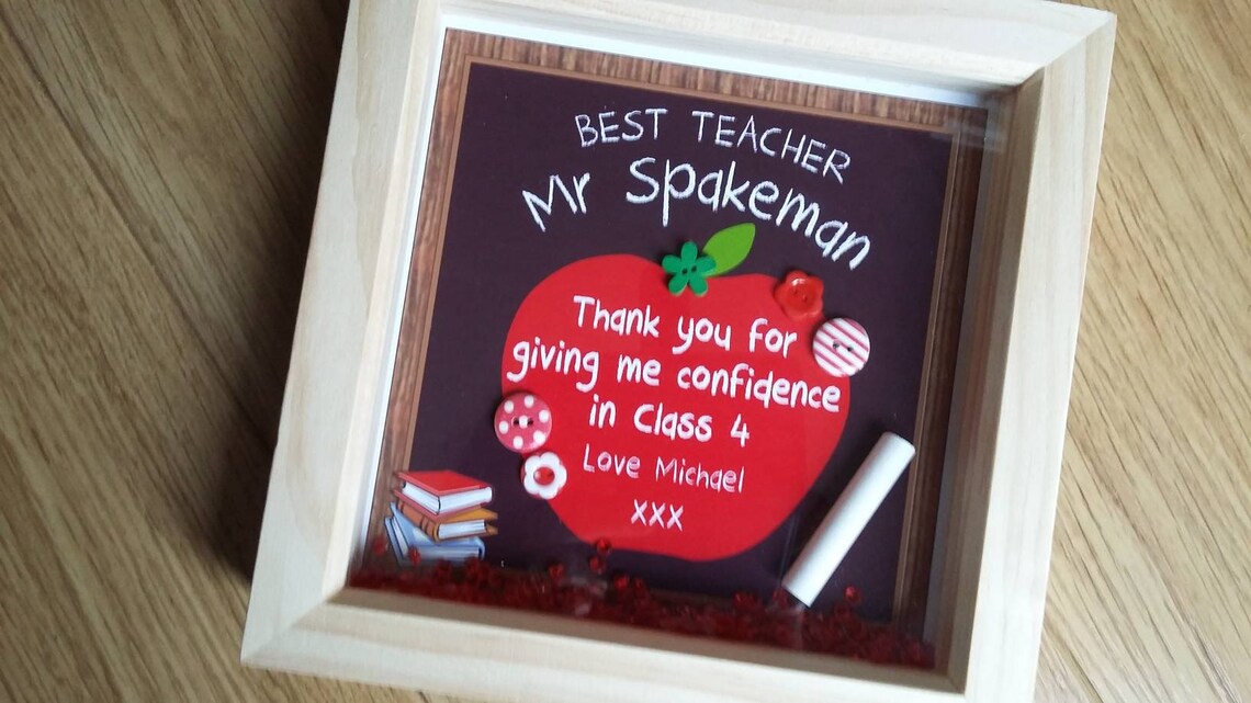 Best Teacher Gift Frame Personalised - Etsy