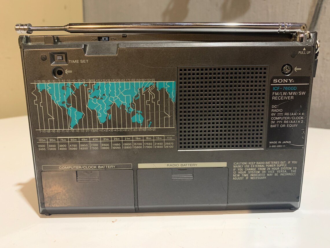 Rare Sony ICF-7600D Shortwave Digital Radio - Etsy