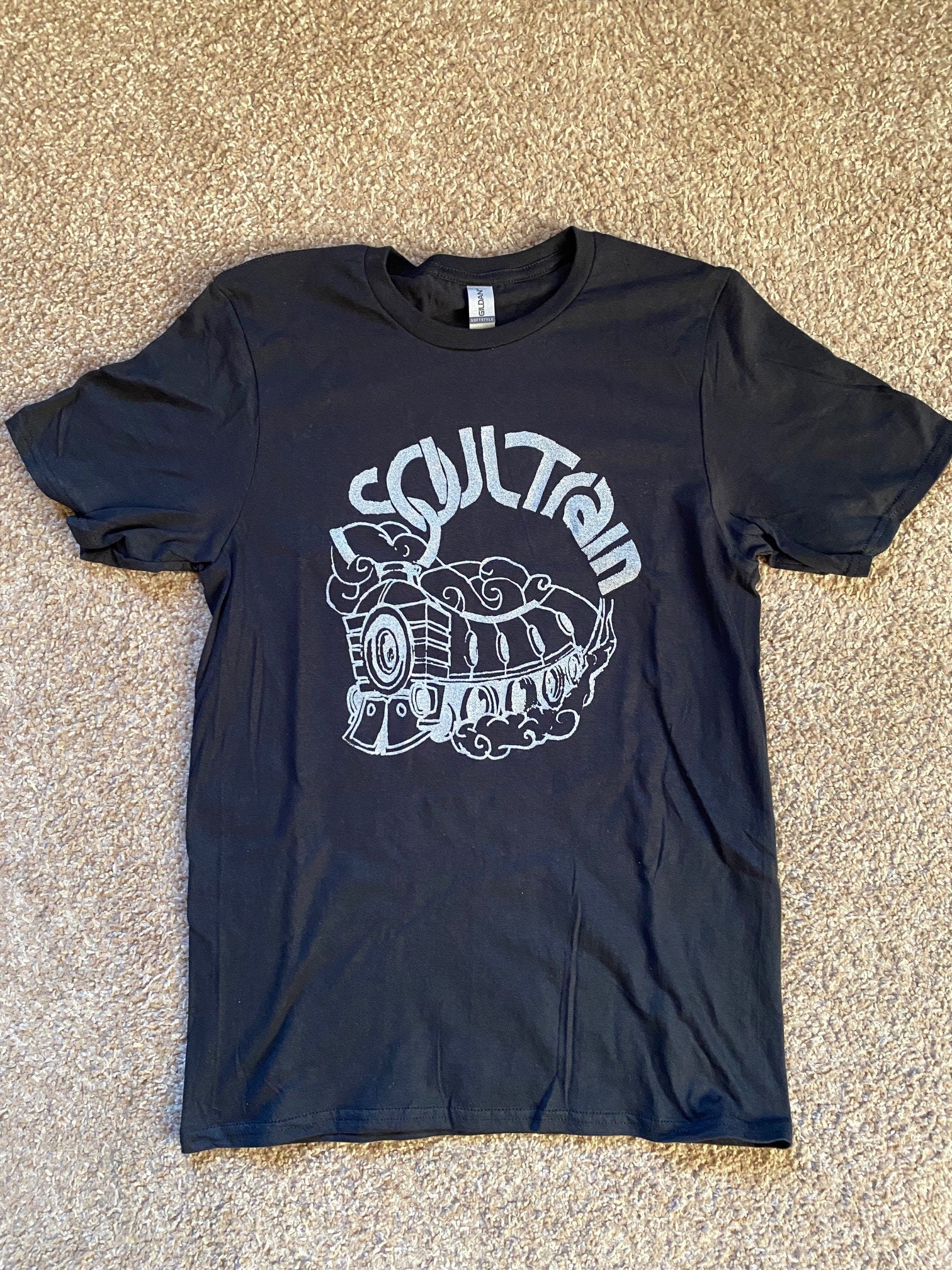 Men's Soul Train T-shirt Retro 1970's Funk Disco 1980's Vintage Logo ...