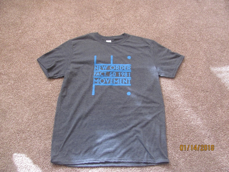 New Order Movement Retro Logo 1980's Men's T-shirt - Etsy