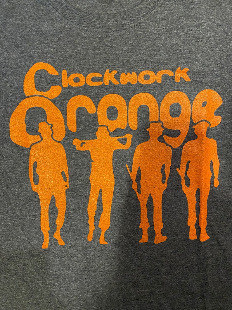 Men's A Clockwork Orange T-shirt Retro Logo 1970's Movie Vintage ...