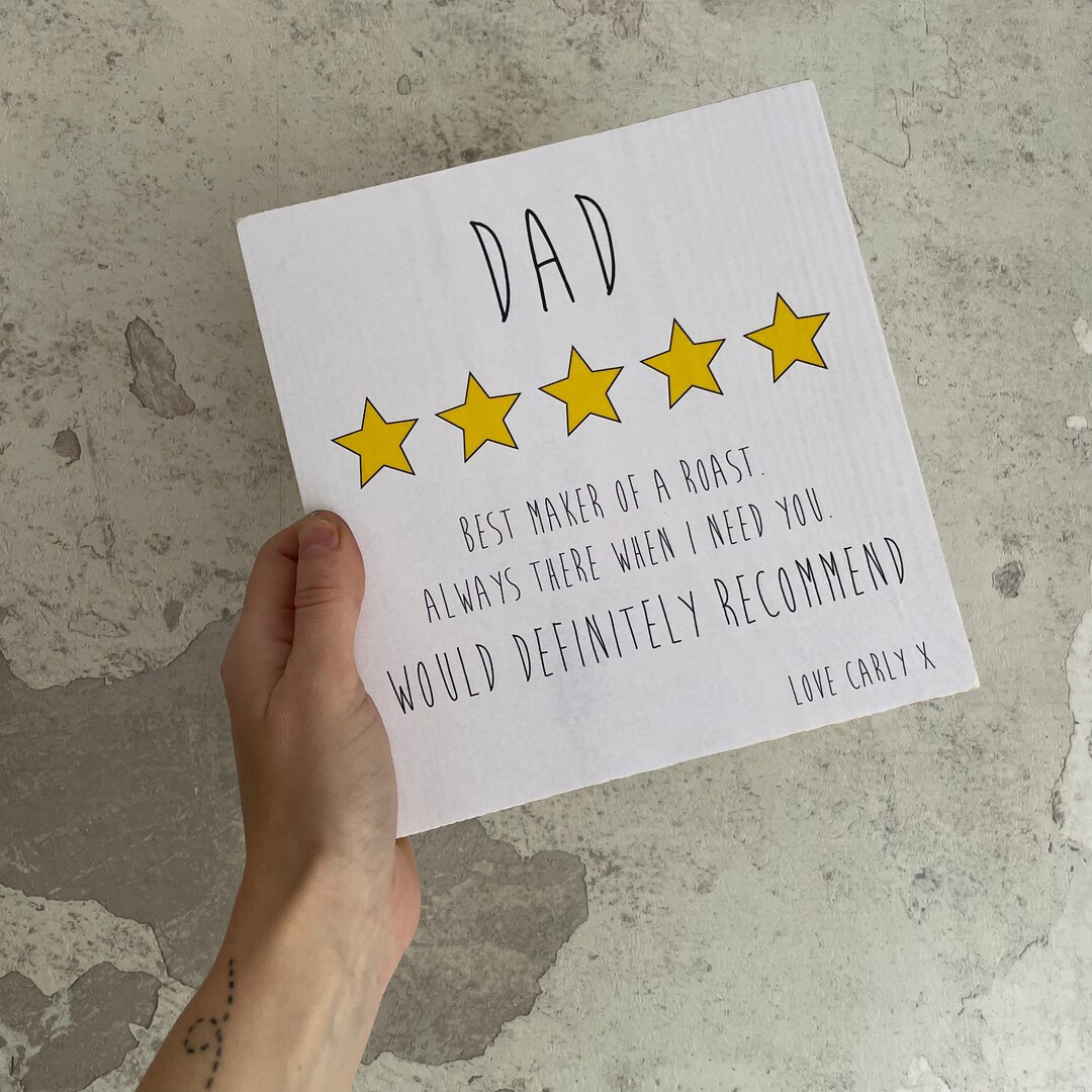 Fathers Day Gift | Dad Plaque | Daddy Sign | Fun Dad Gift | Ratings ...