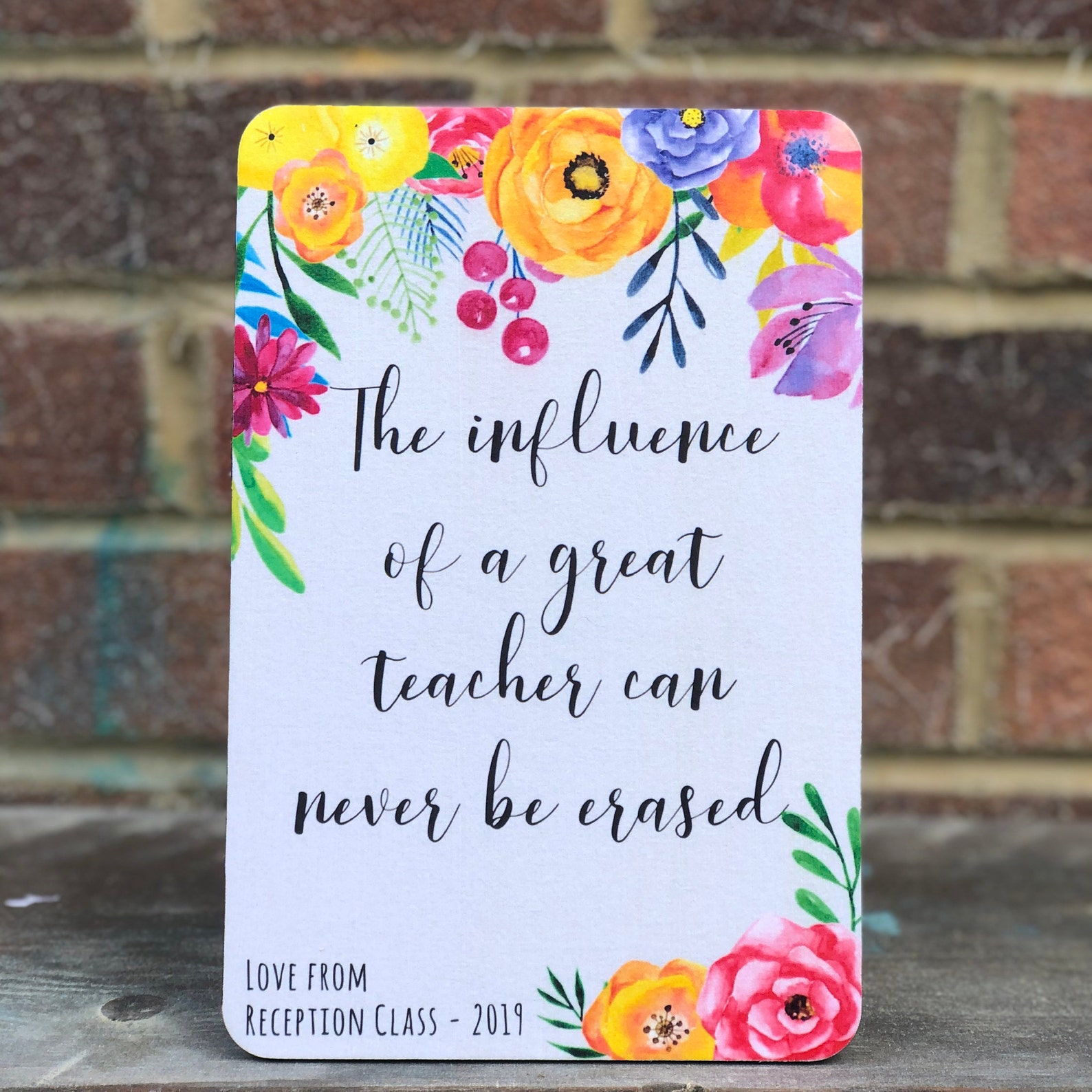 Teacher gifts Personalised teacher gift Quote board gift - Etsy Italia