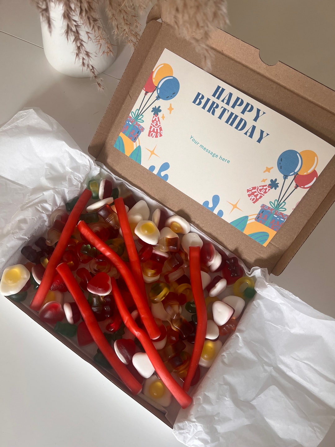 Birthday Sweetbox Pick and Mix Letter Box Sweets Personalised Birthday ...
