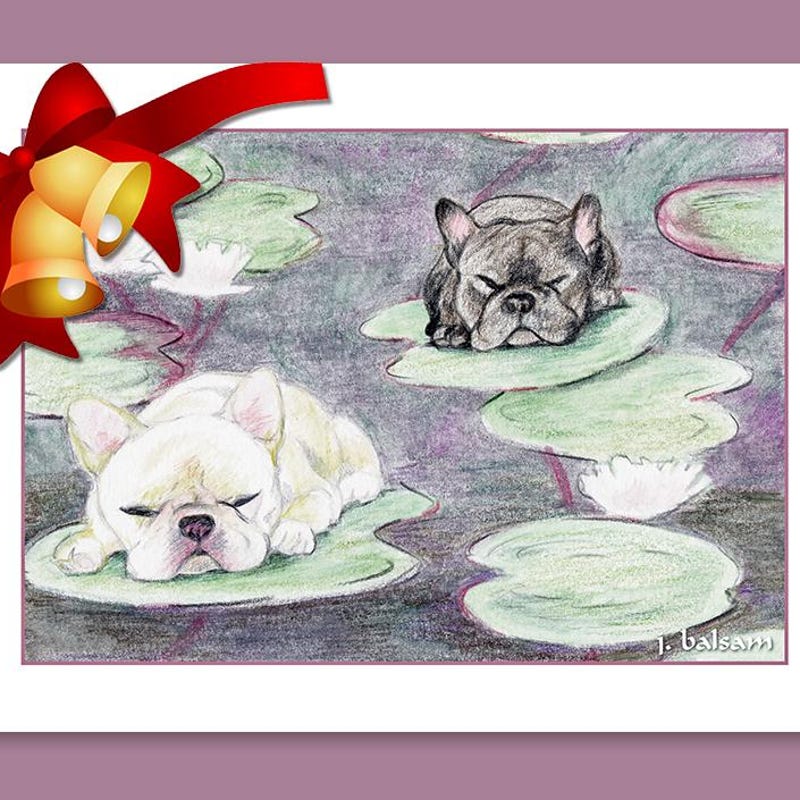 French Bulldog Card - Etsy