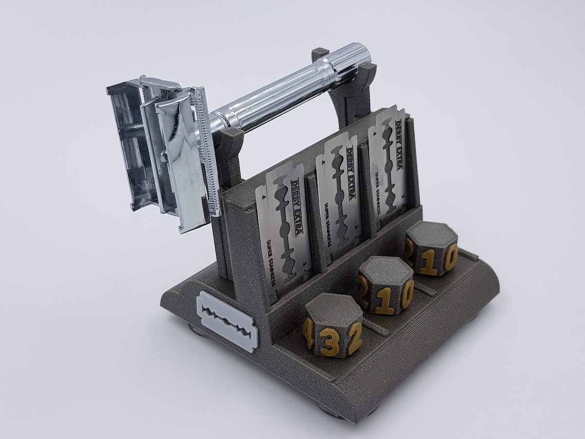 Shaving DE Razor Blade Holder & Shave Counter 3 Blade | Etsy