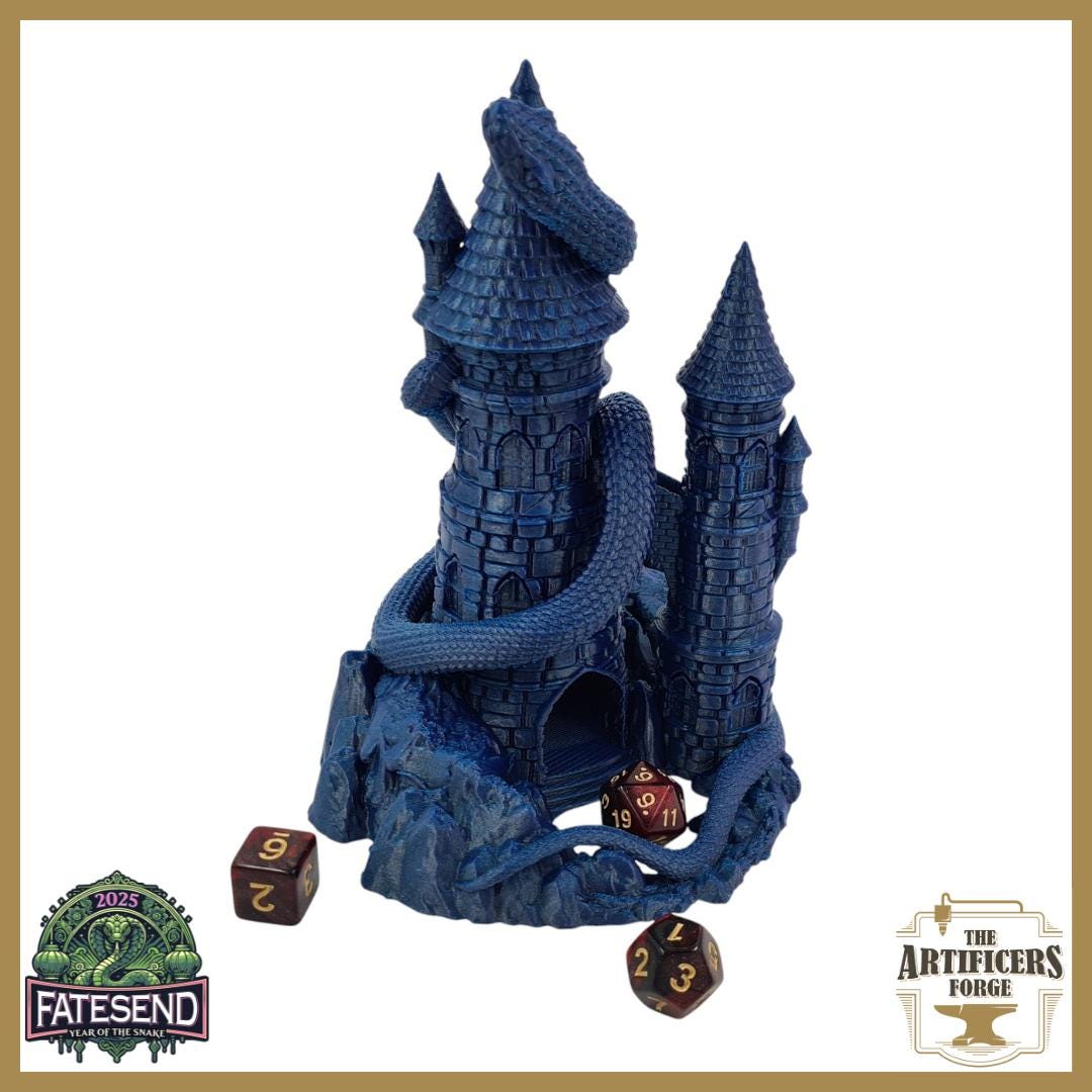 Dice Tower for RPG TTRPG Dnd - Serpentine - Etsy
