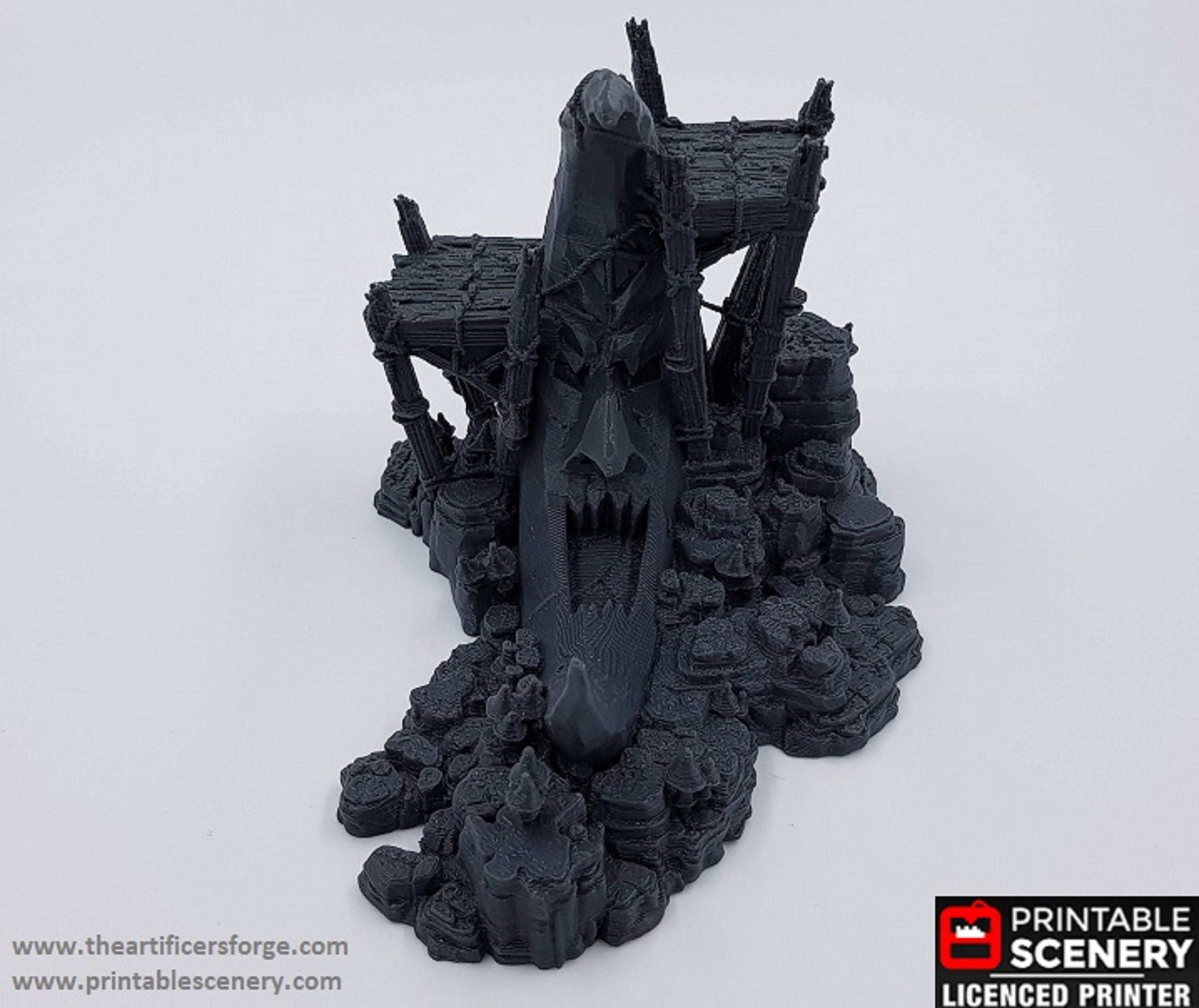 Fantasy & Sci-fi Gaming Terrain Goblin Moon Shrine | Etsy