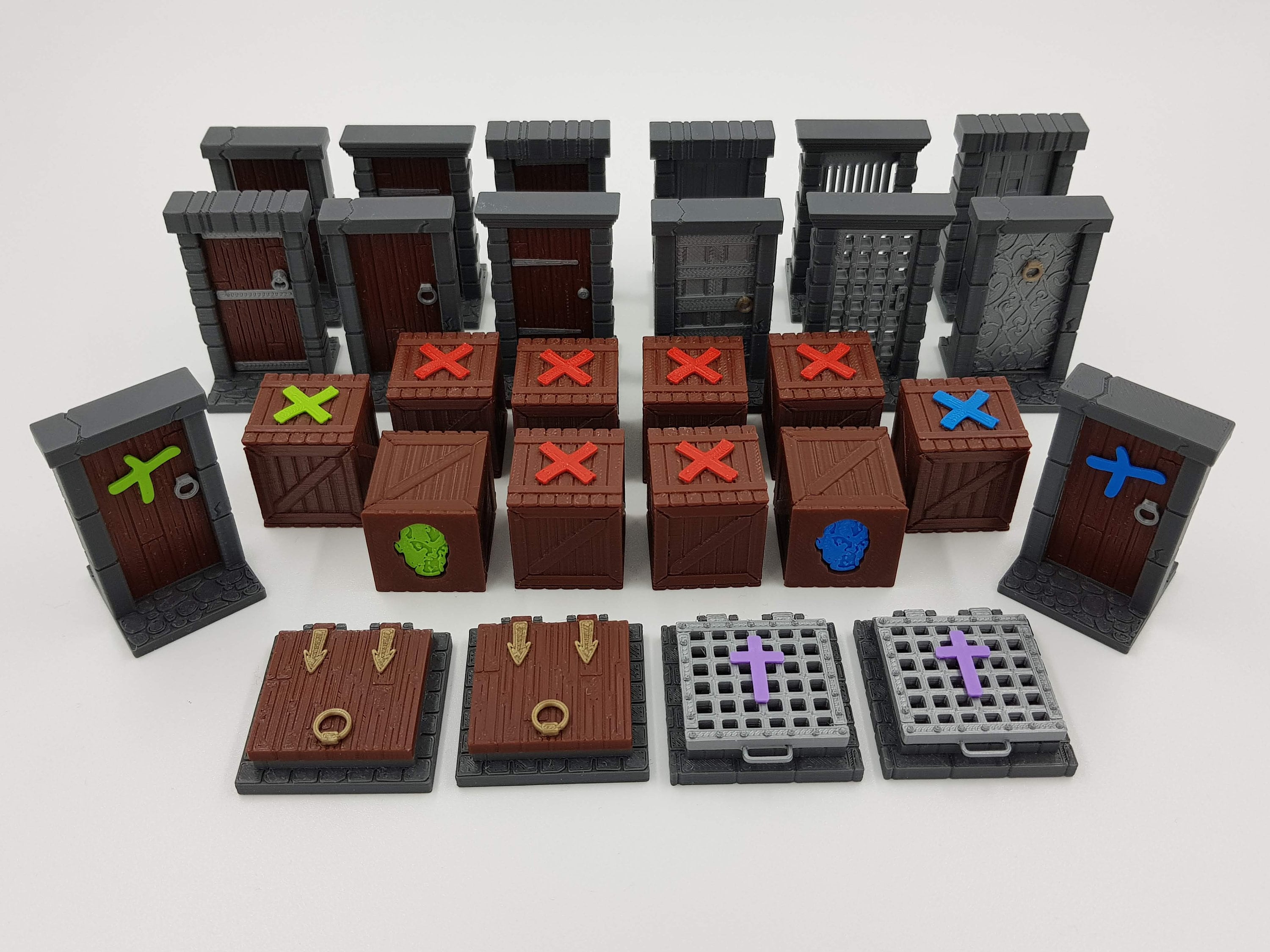 Zombicide Black Plague Objective Doors Tokens & Vault Doors | Etsy UK