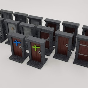 Zombicide Black Plague - 3D Hinged Medieval Doors - Set of 14 - Etsy