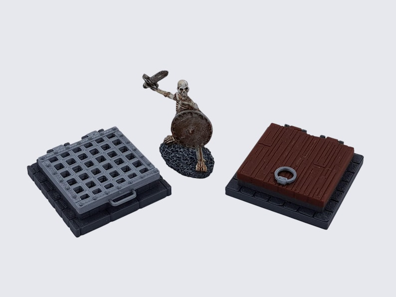 Medieval Trapdoors - Fantasy Tabletop Board Games RPG TTPRG - Set of 4 ...