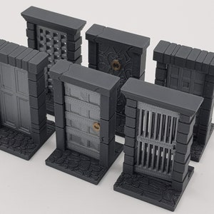Zombicide Black Plague - 3D Hinged Medieval Doors - Set of 14 - Etsy