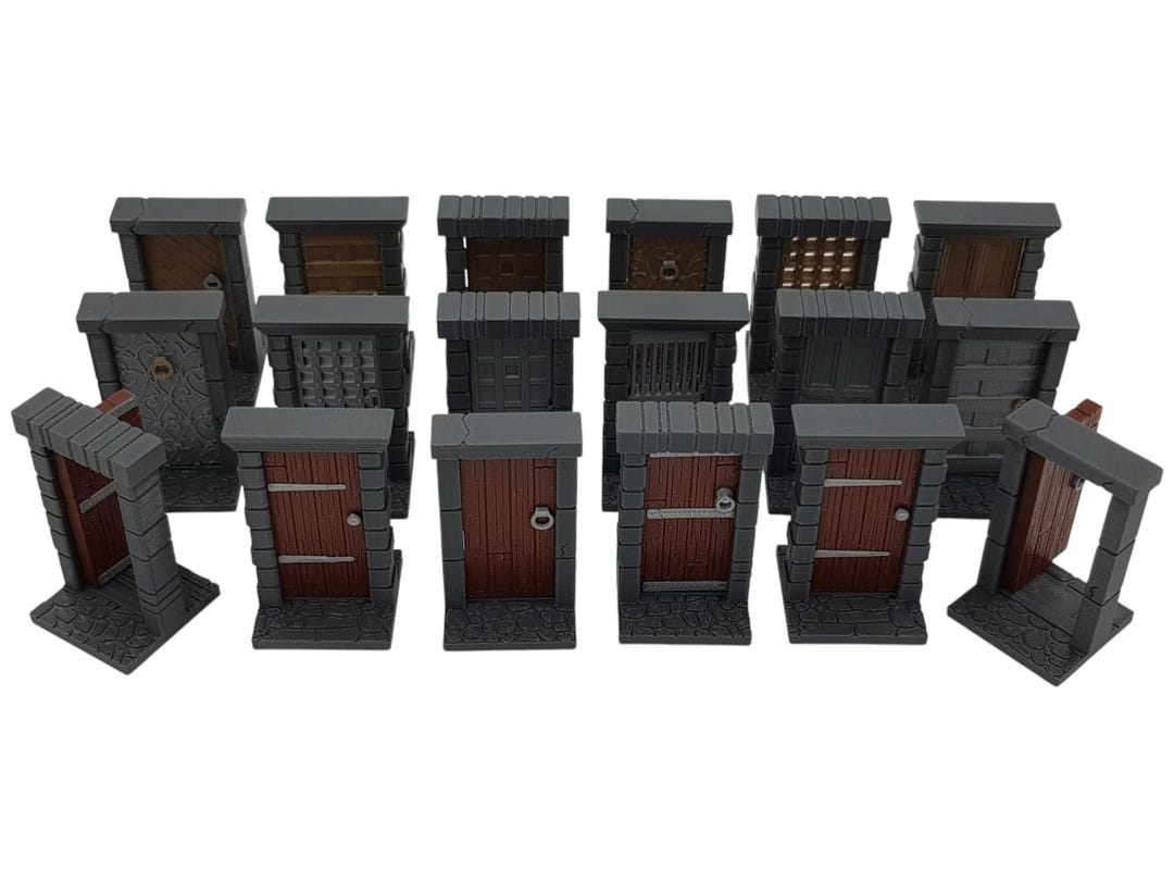 Medieval Doors - Fantasy Tabletop Board Games RPG TTPRG - Set of 18 - Etsy