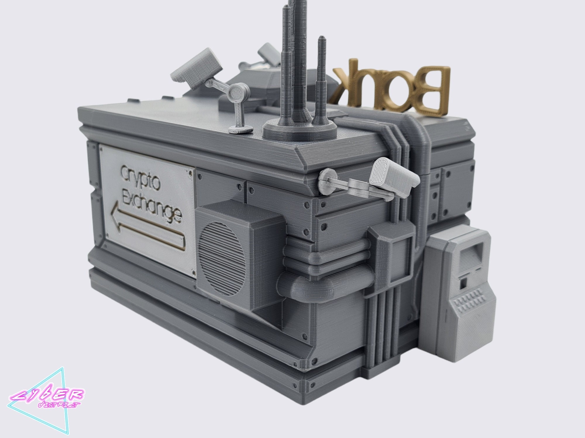 Sci-fi Gaming Terrain Cyberpunk Bank - Etsy